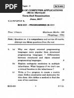 BCS 031 Previous Year Question Papers by Ignouassignmentguru | PDF | C++ | Class (Computer ...