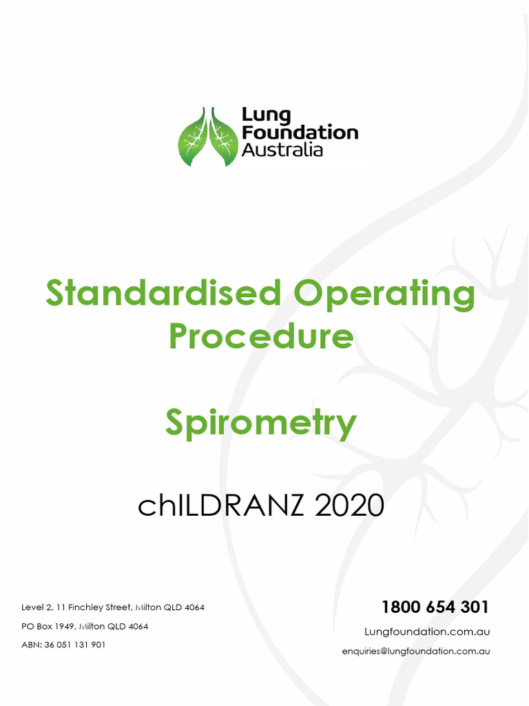 Information Paper chILDRANZ Spirometry | PDF | Exhalation | Pulmonology