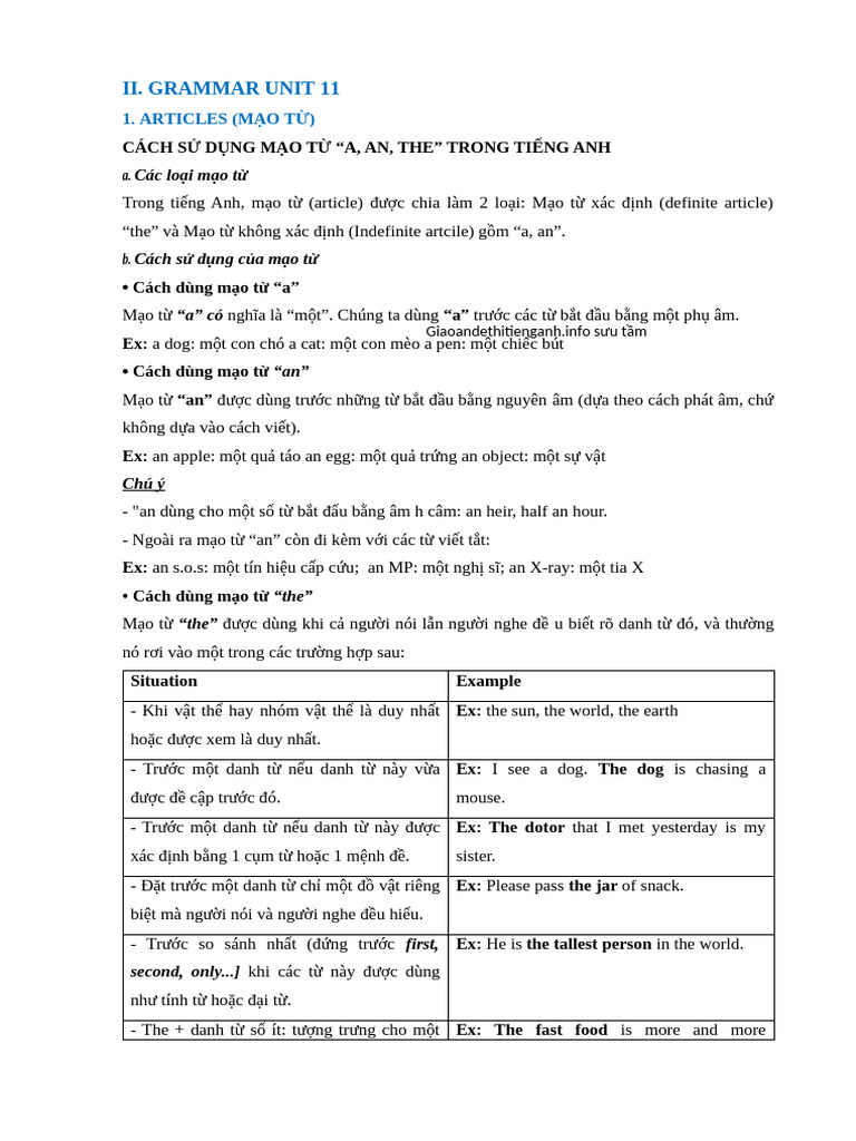Unit 11-Grammar | PDF
