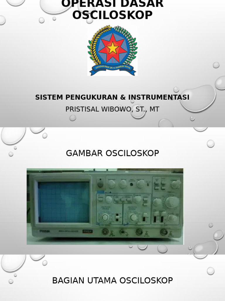 Operasi Dasar Osciloskop | PDF