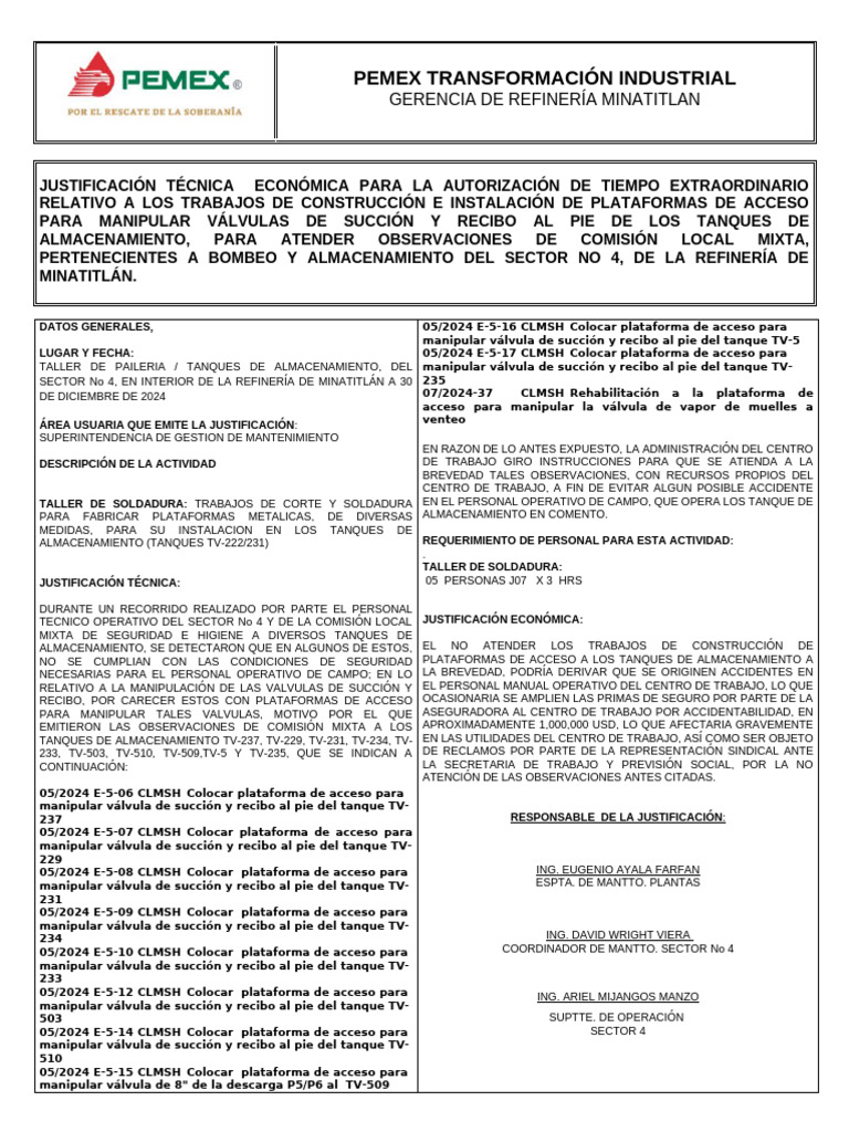 Justificación t.e_ Boyal 27 Dic | PDF