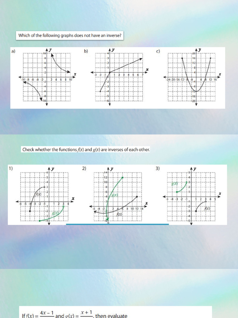 GA-3 Inverse and EXPO-LOG Functions-Equations | PDF