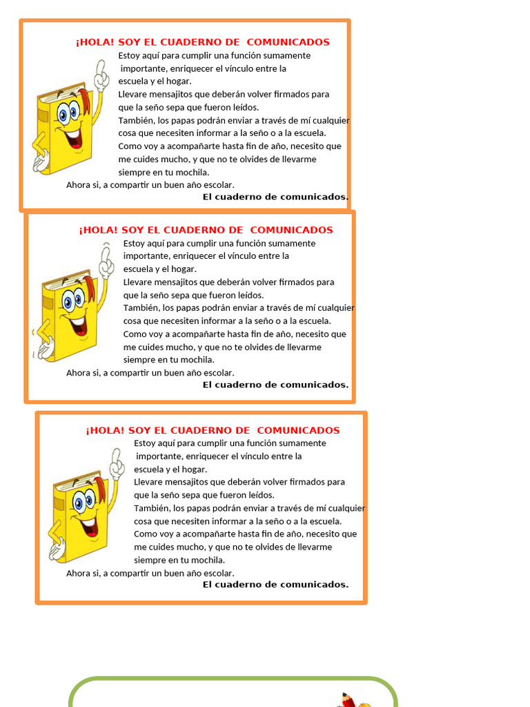 Cuaderno de Comunicado | PDF