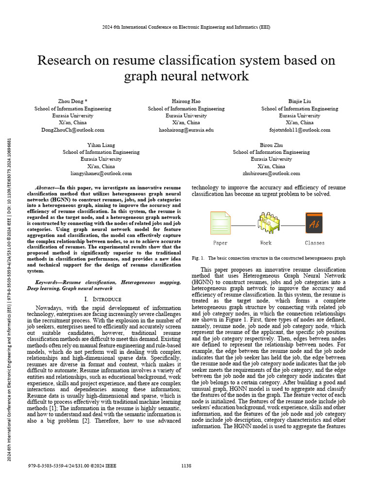 Research On Resume Classification System Based On Graph Neural Network | PDF | Deep Learning ...