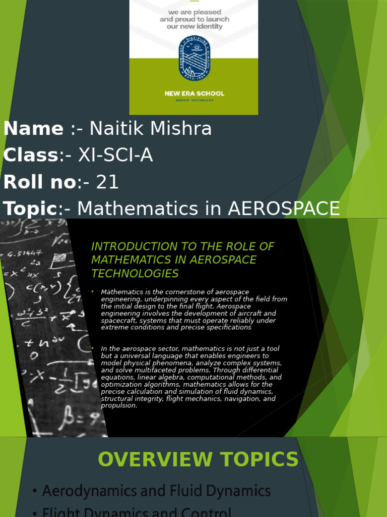 Mathematics in Aerospace | PDF | Lift (Force) | Fluid Dynamics