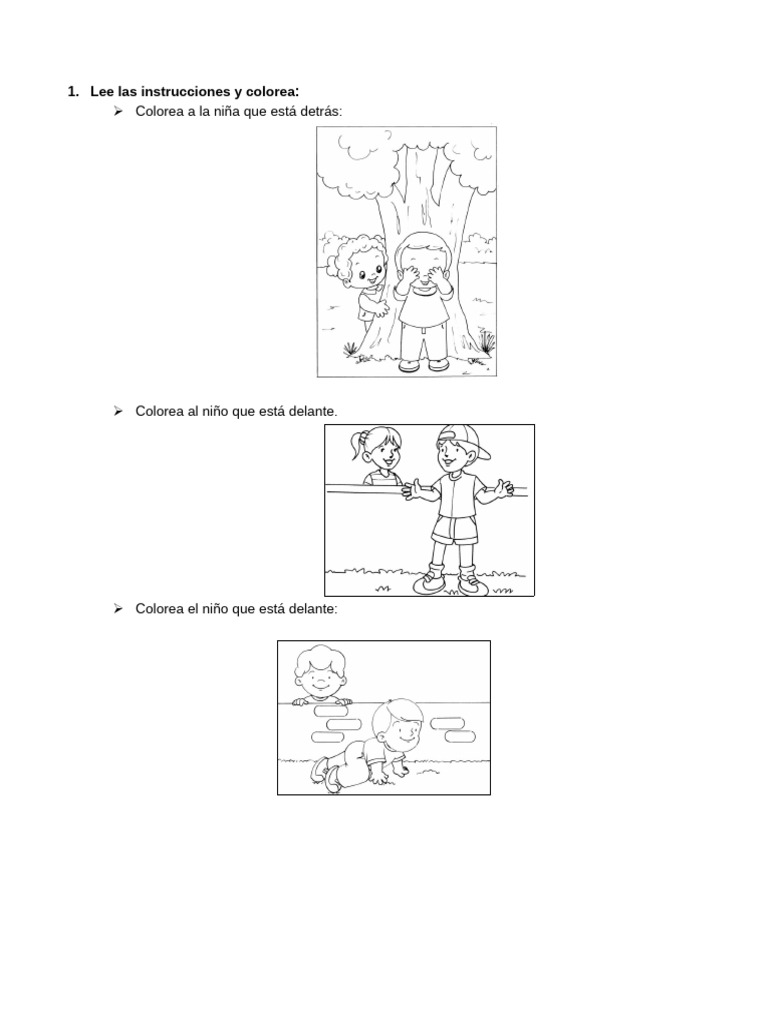Lee Las Instrucciones y Colorea | PDF