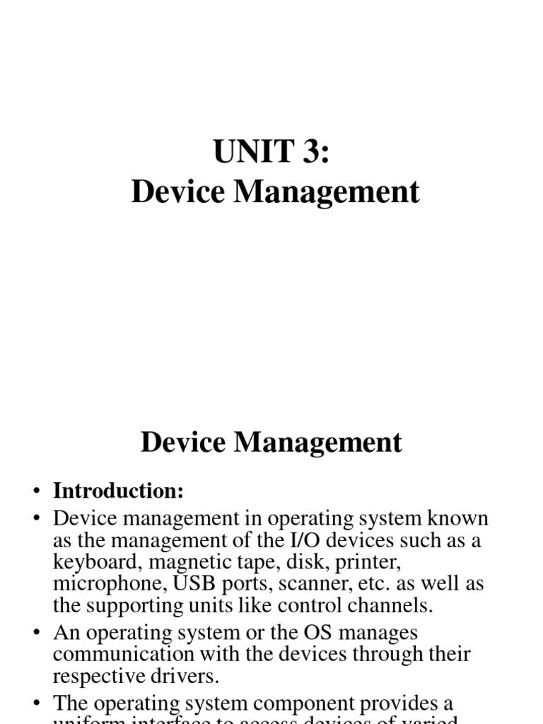 Device Management | PDF