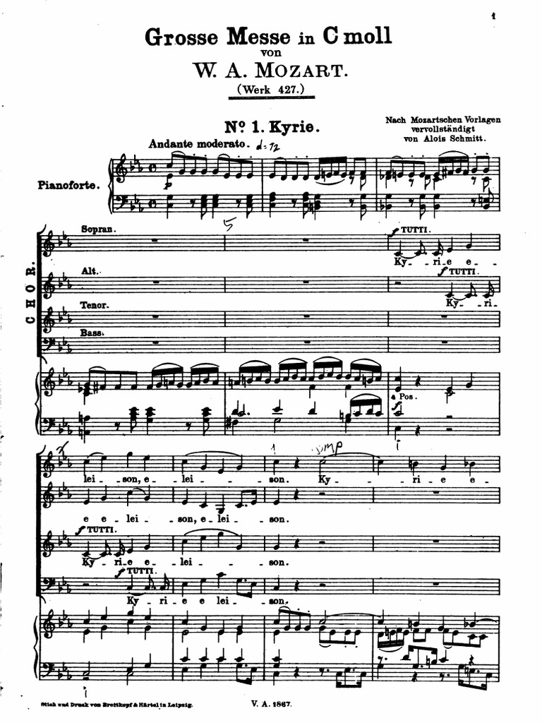 Partitura Completa - Mass in C Minor, K.427417a (Mozart) 2 | PDF