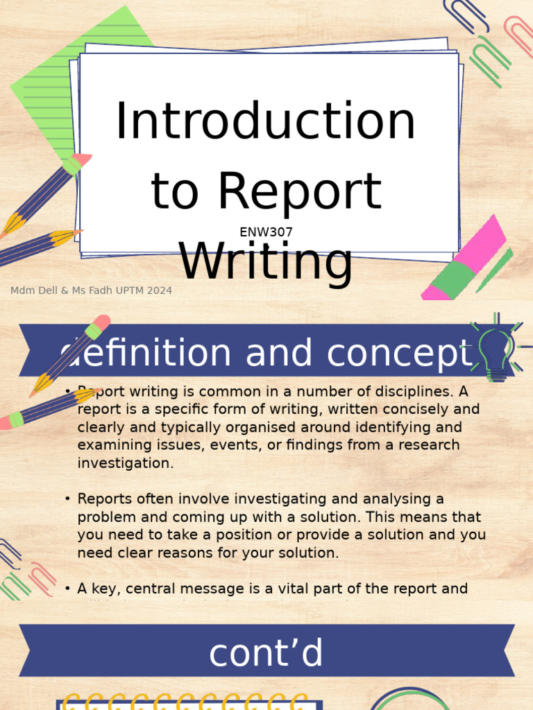 Introduction To Report Writing | PDF | Decision Making | Bias