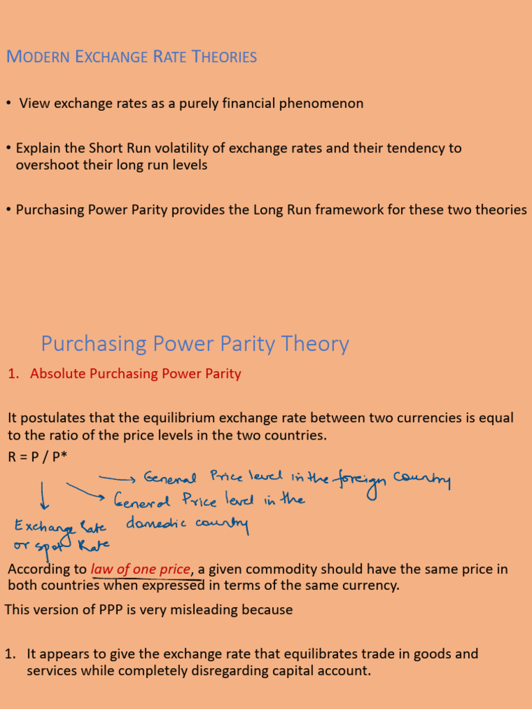 Modern Exhange Rate Theories | PDF | Exchange Rate | Currency ...