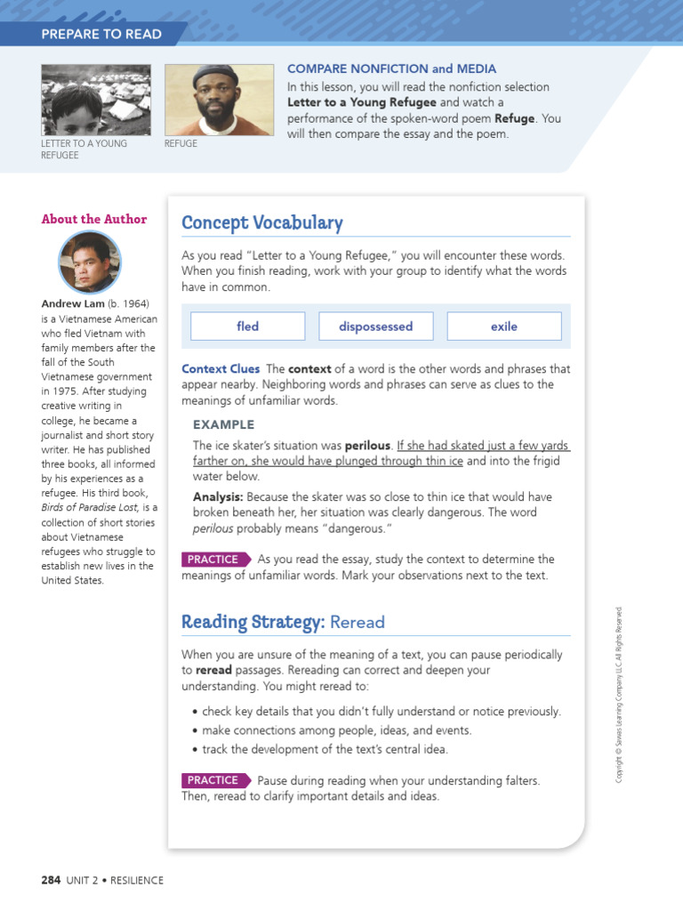 Letter To A Young Refugee PDF | PDF | Reading Comprehension