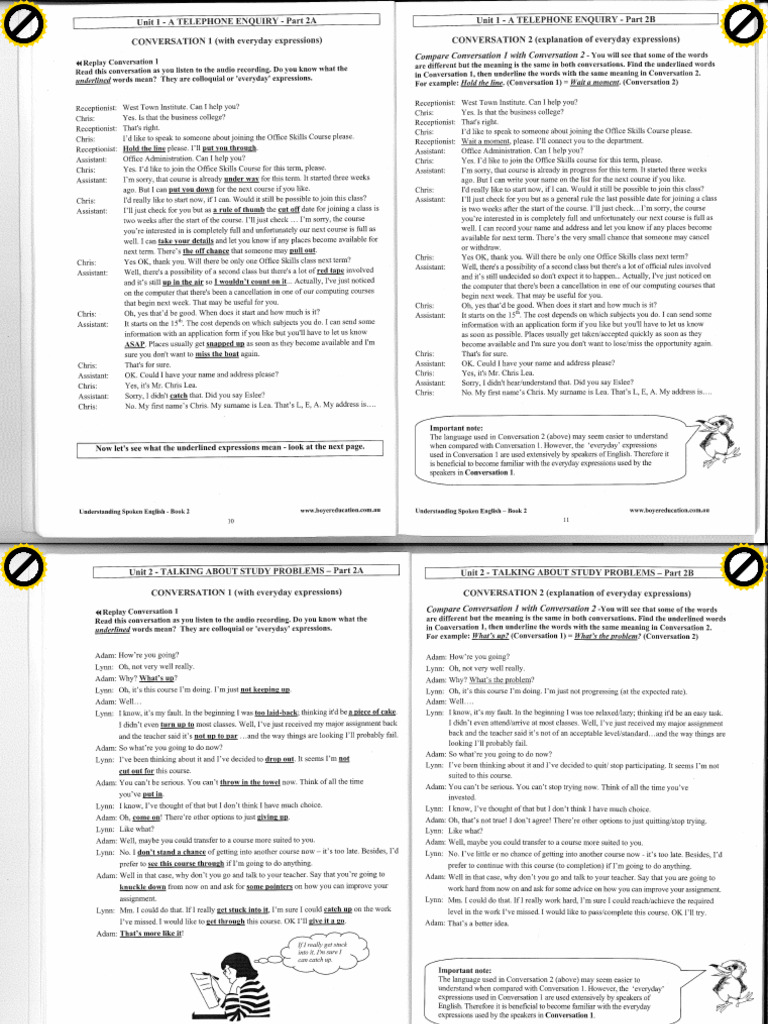 0-Understanding Spoken English - 2 - Cut | PDF