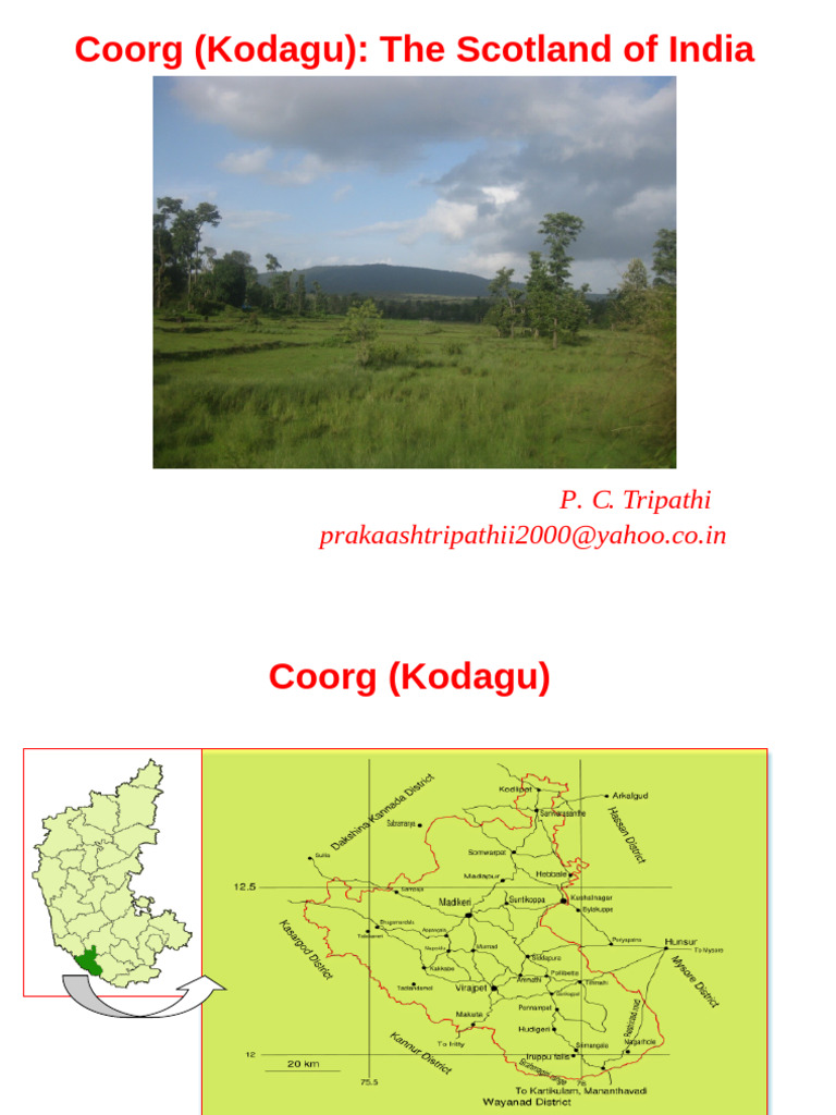 Origin of River Cauvery in Kodagu | PDF