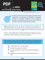 Playing To Win | PDF | Procter & Gamble | Business