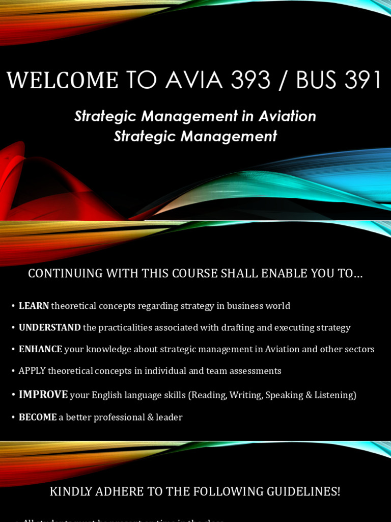 AVIA 393-BUS 391 - Welcome | PDF