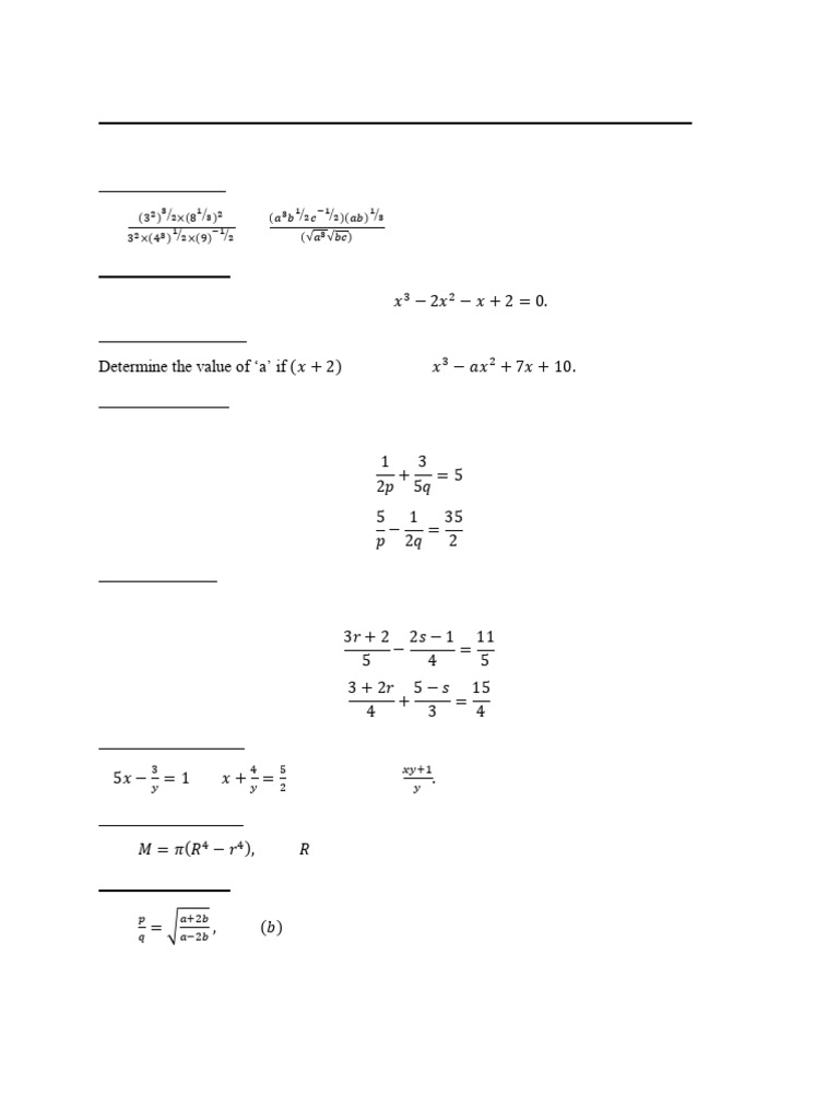 Eng Math Theor Assgn One | PDF