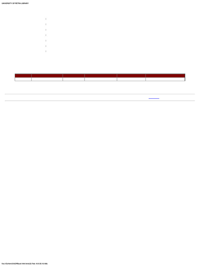 University of Petra Library 917 | PDF