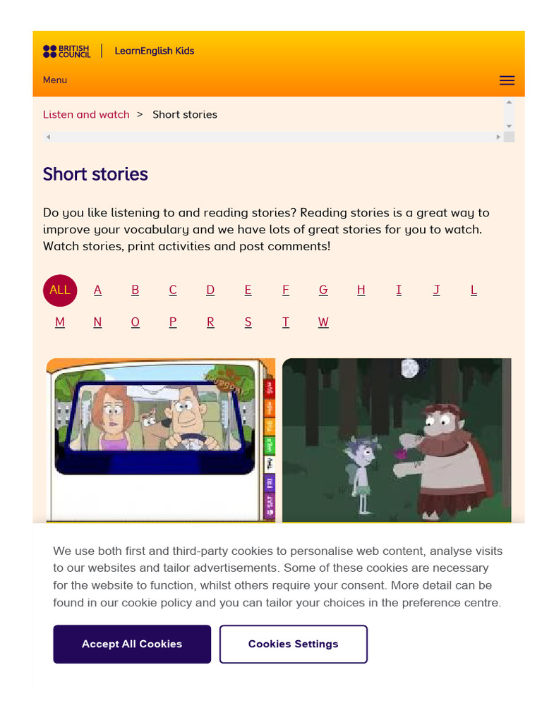 British Council Short Stories for Kids | PDF