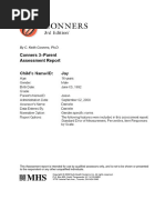 Score Report Examples Abas-3 | PDF | Standard Score | Caregiver