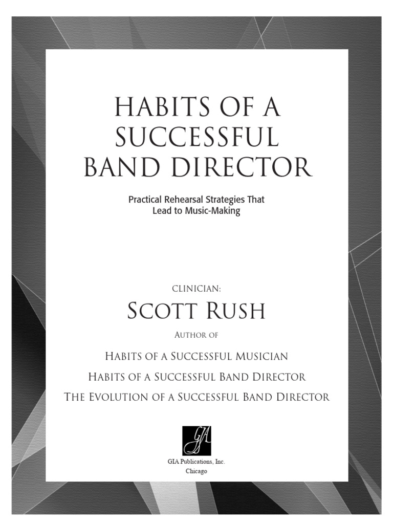 Habits of A Successful Band Director Handout | PDF | Saxophone | Clarinet