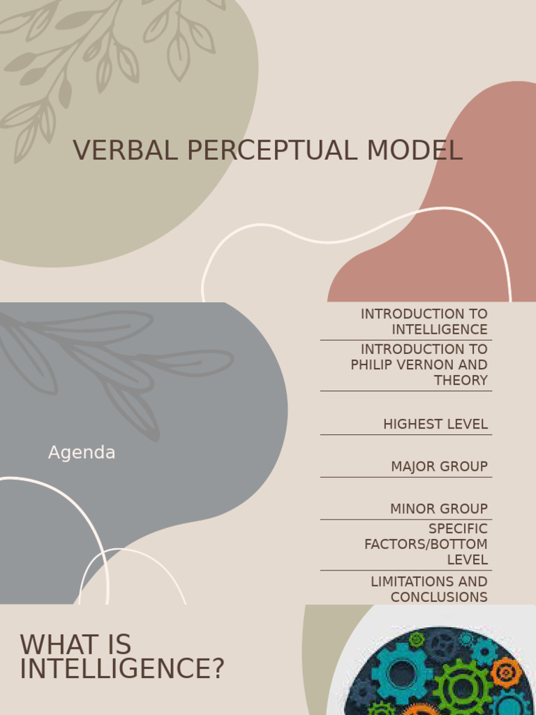 Vernon's Hierarchical Intelligence Model | PDF | Intelligence | Reading ...