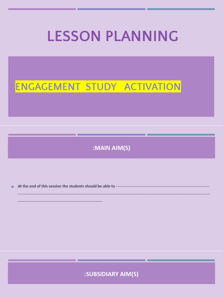 Lesson Planner | PDF