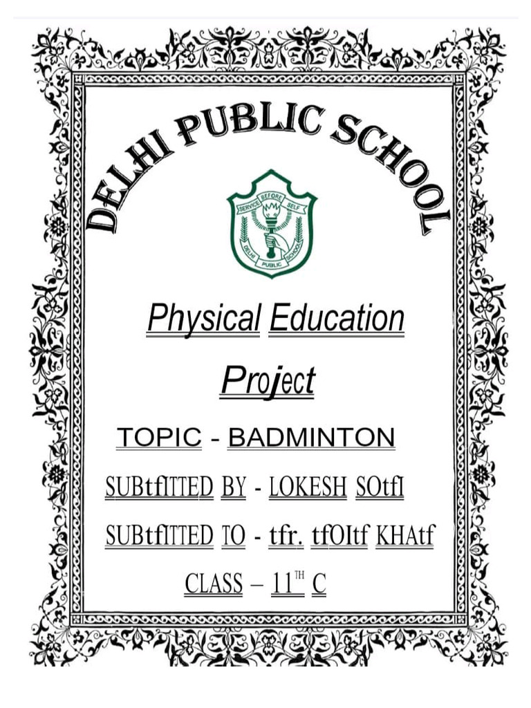 Badminton PE Project | PDF