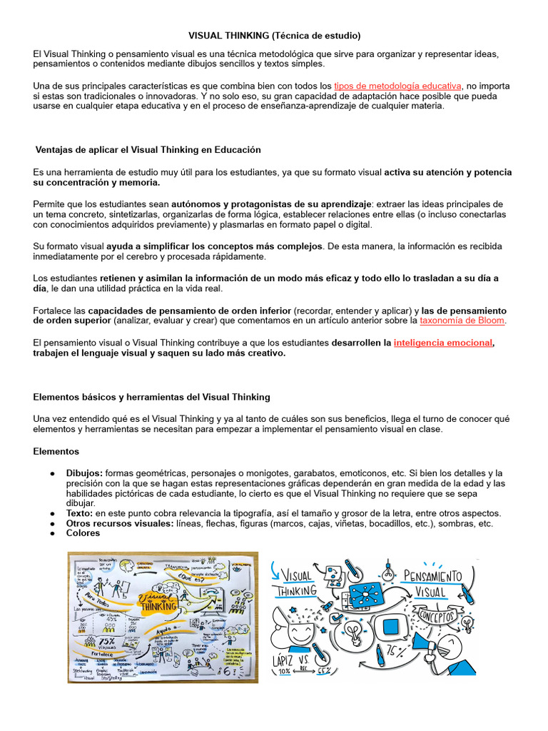 Visual Thinking | PDF | Pensamiento | Aprendizaje