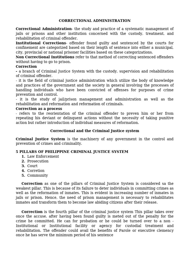 CORRECTIONAL_ADMINISTRATION | PDF | Prison | Crimes