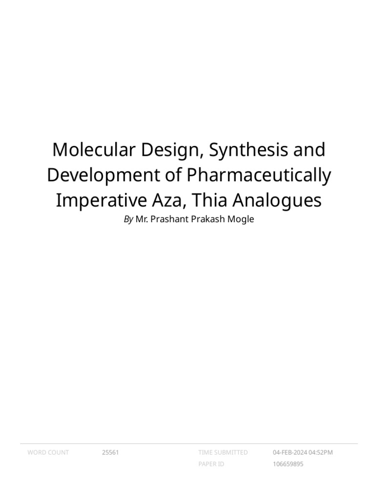 Molecular Design Synthesis and Development of Pha | PDF | Organic ...