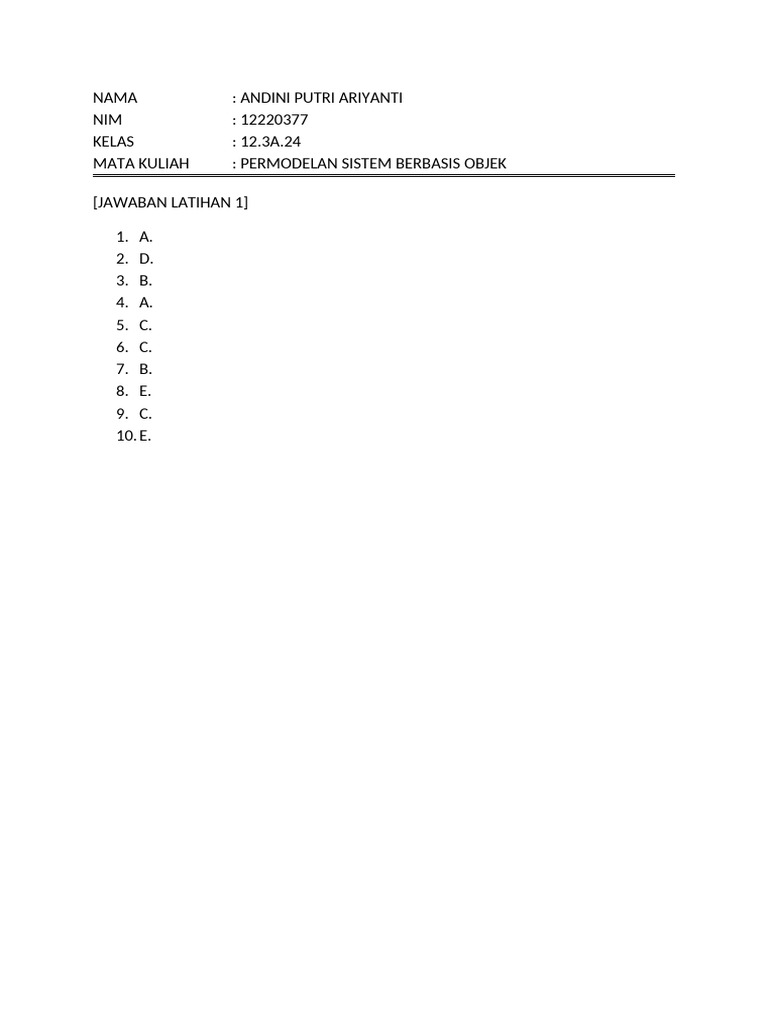 Andini Putri 12.3a.24 Psbo1 | PDF