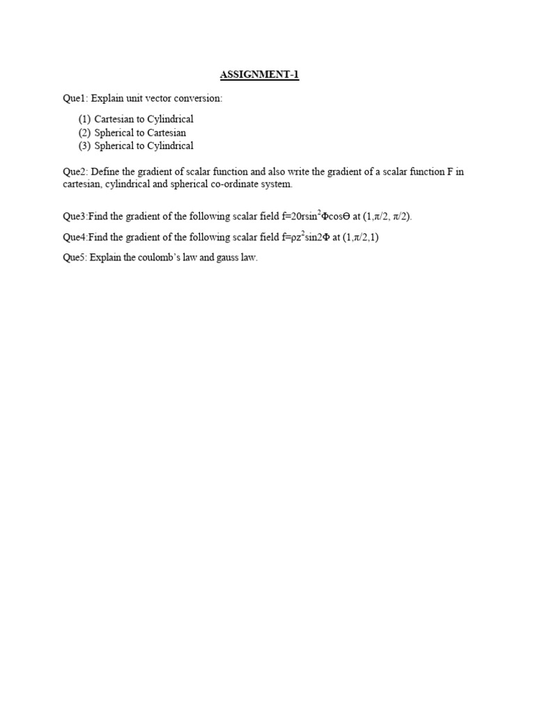 EMFT Assignment 2-ET | PDF