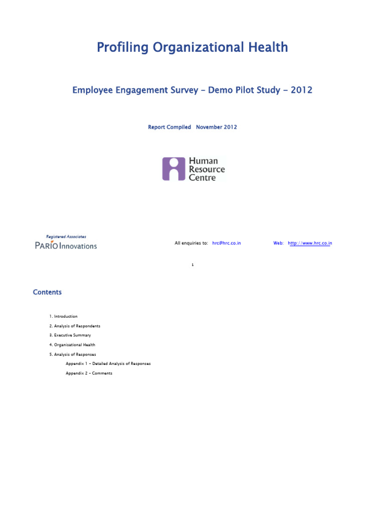 Employee Engagement Survey Insights | PDF