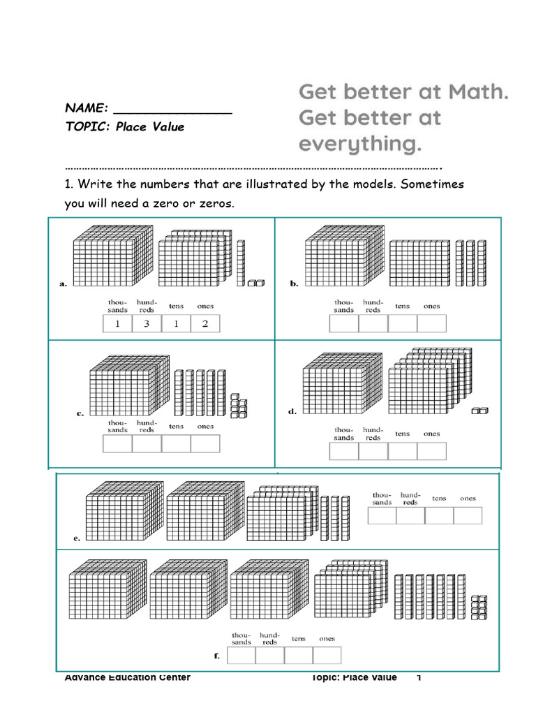 Y3 Math Worksheet (Wednesday) | PDF