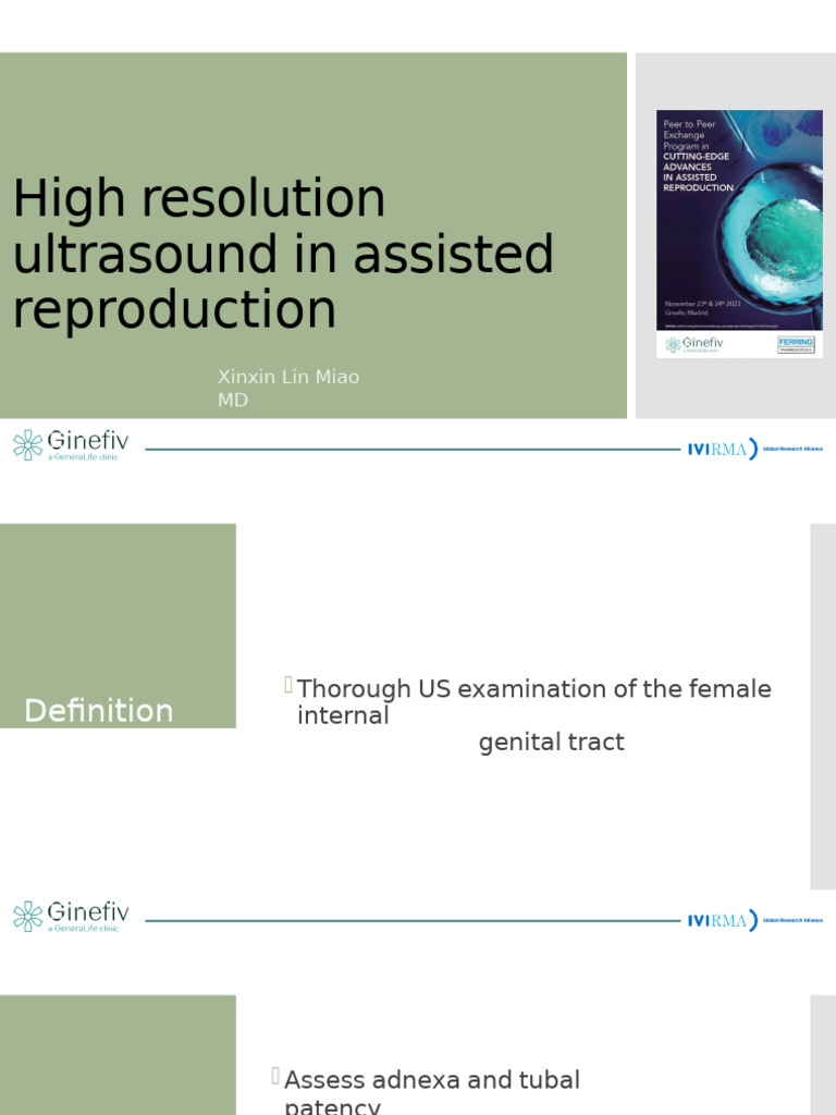 Ferring 2024 - High Resolution US in ART | PDF | Uterus | Maternal Health