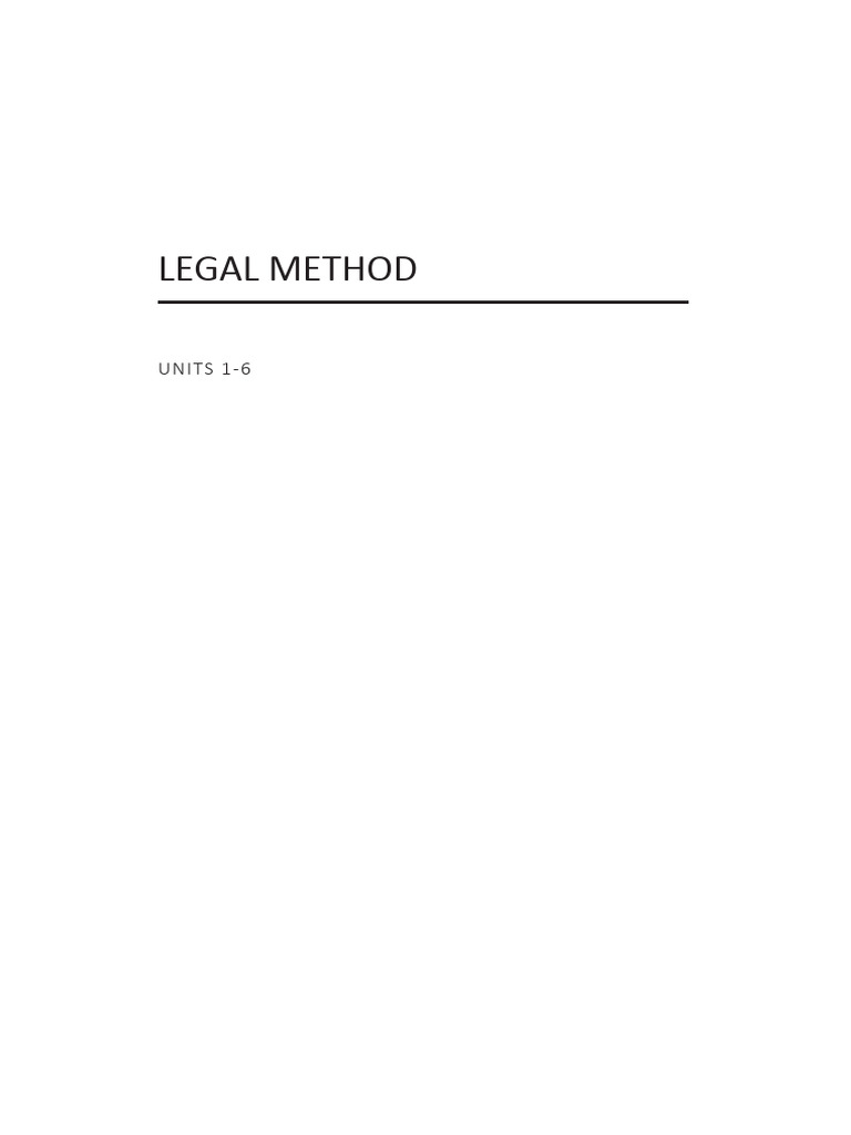 2021 Legal Method Study Manual | PDF | Justice | Crime & Violence