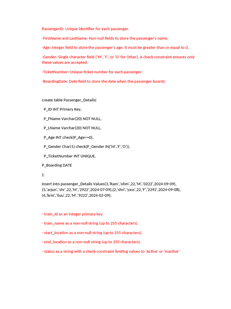 Passenger Id Pdf