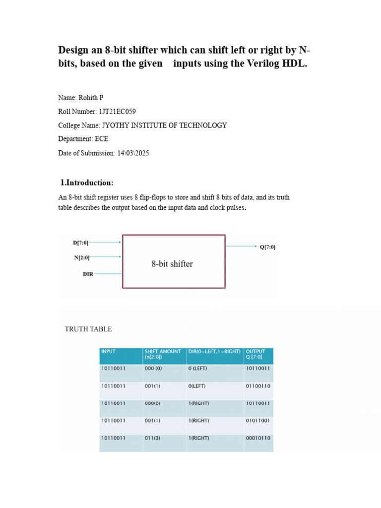 Vlsi Mini Project | PDF | Electronic Engineering | Electronic Design