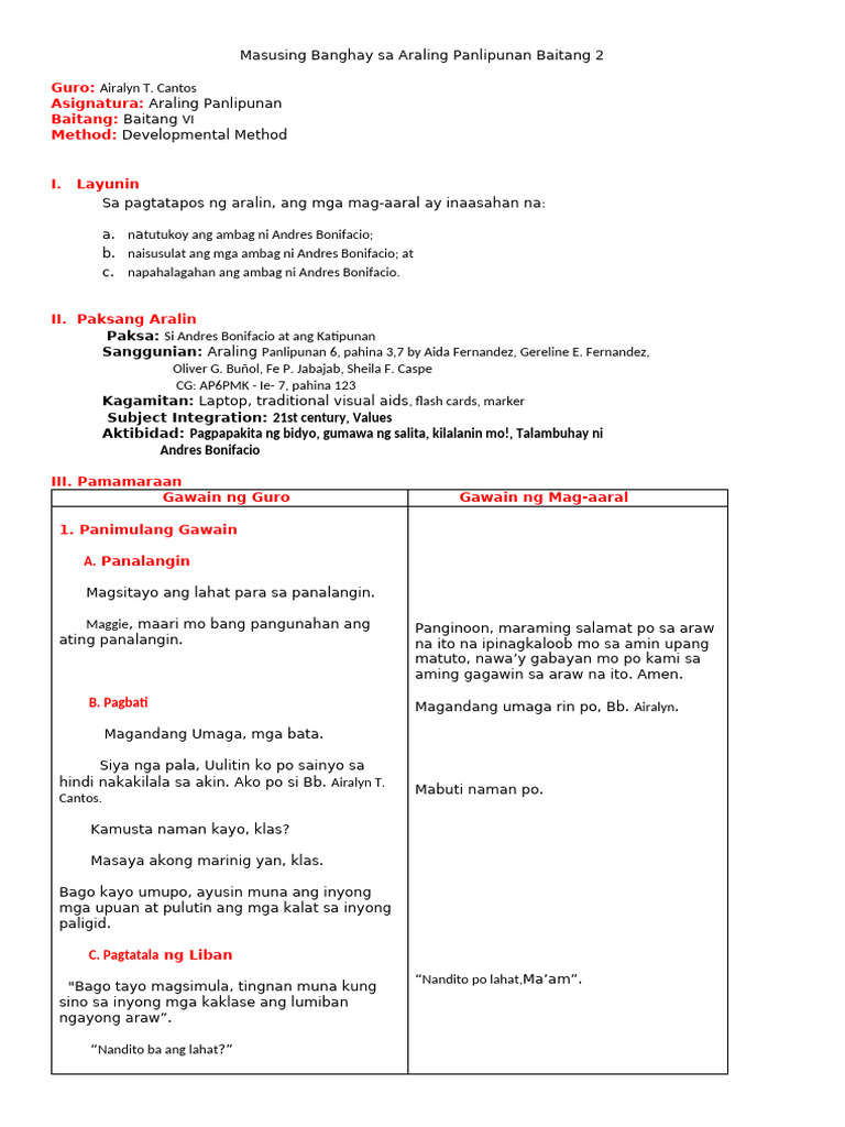 FINAL DLP in AP P.AIRA | PDF