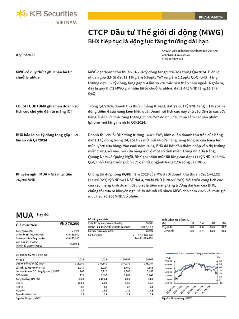 KBSV_MWG_Baocaocapnhat_20250307 (2) | PDF