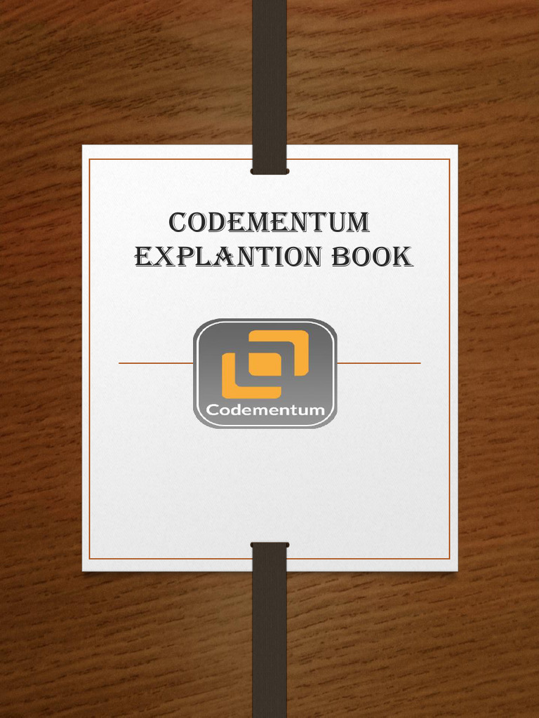 Codementum Explantion Book | PDF