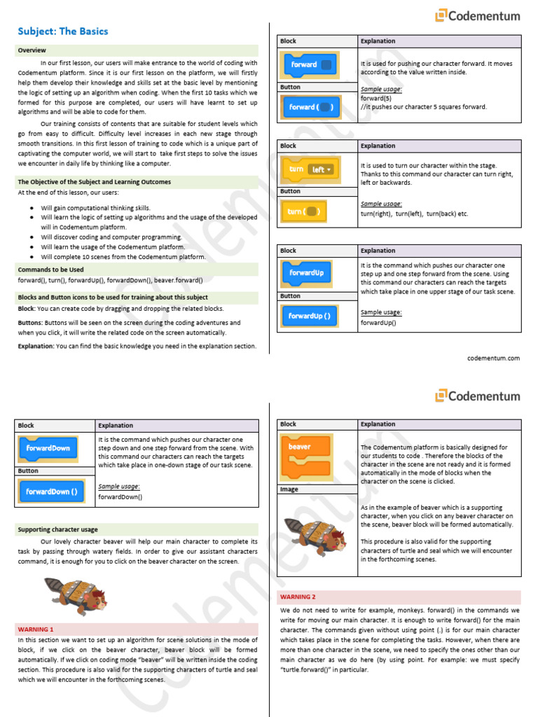 Codementum | PDF | Control Flow | Variable (Computer Science)