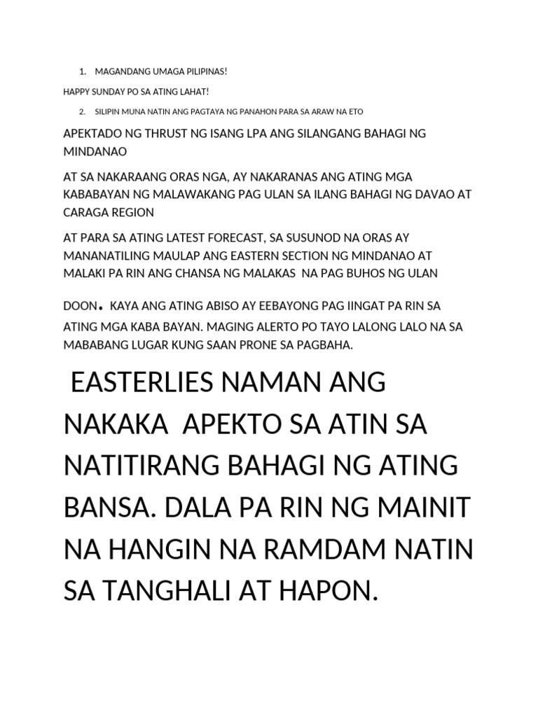 Magandang Umaga Pilipinas | PDF
