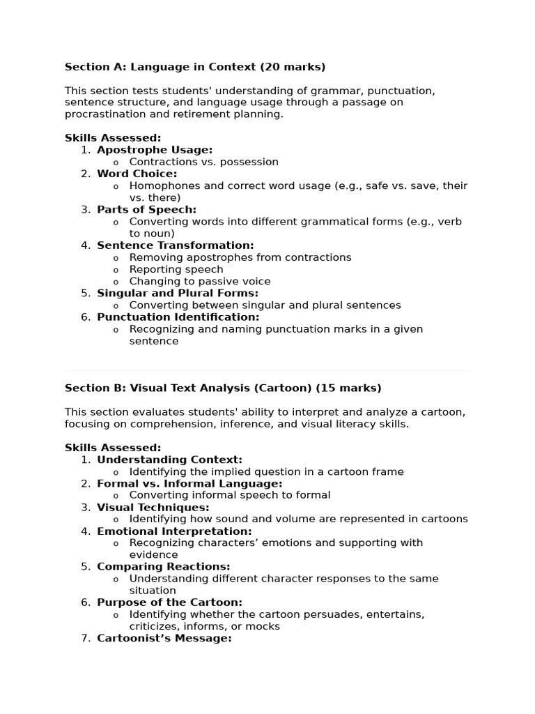 Grade 9 Scope Language and Visual Text | PDF