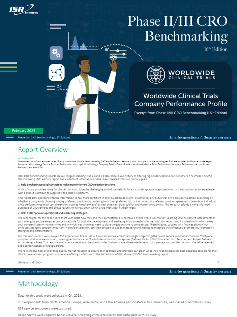 Phase II/III CRO Benchmarking Insights | PDF | Clinical Trial | Phases ...