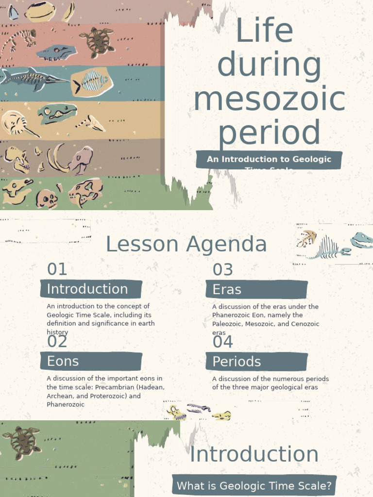 Geologic Time Scale Educational Presentation in Earth Toned Colors ...