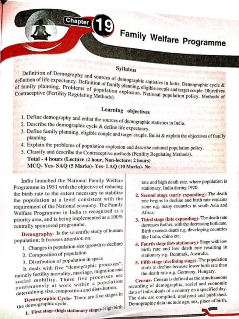 Family Welfare Programme Overview | PDF | Combined Oral Contraceptive ...