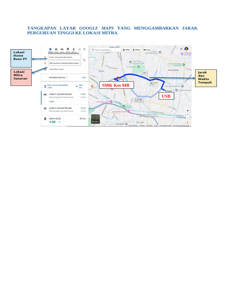 Contoh Tangkapan Layar Google Maps - 0fade4da | PDF