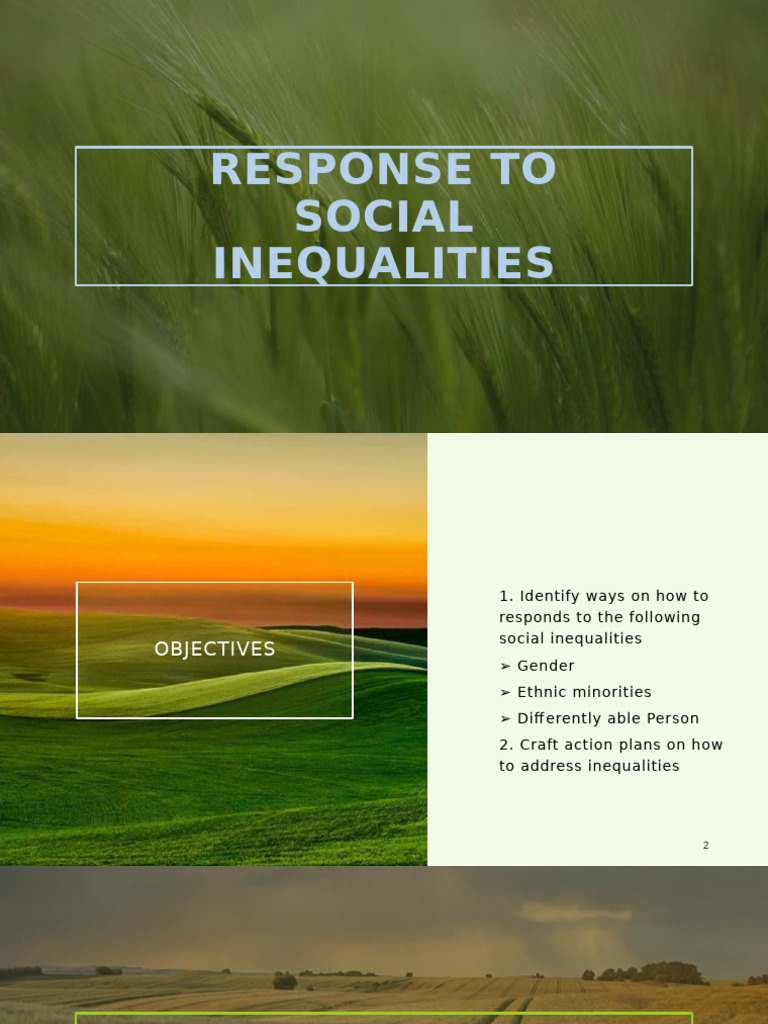 Response To Social Inequalities | PDF | Discrimination | Discrimination & Race Relations