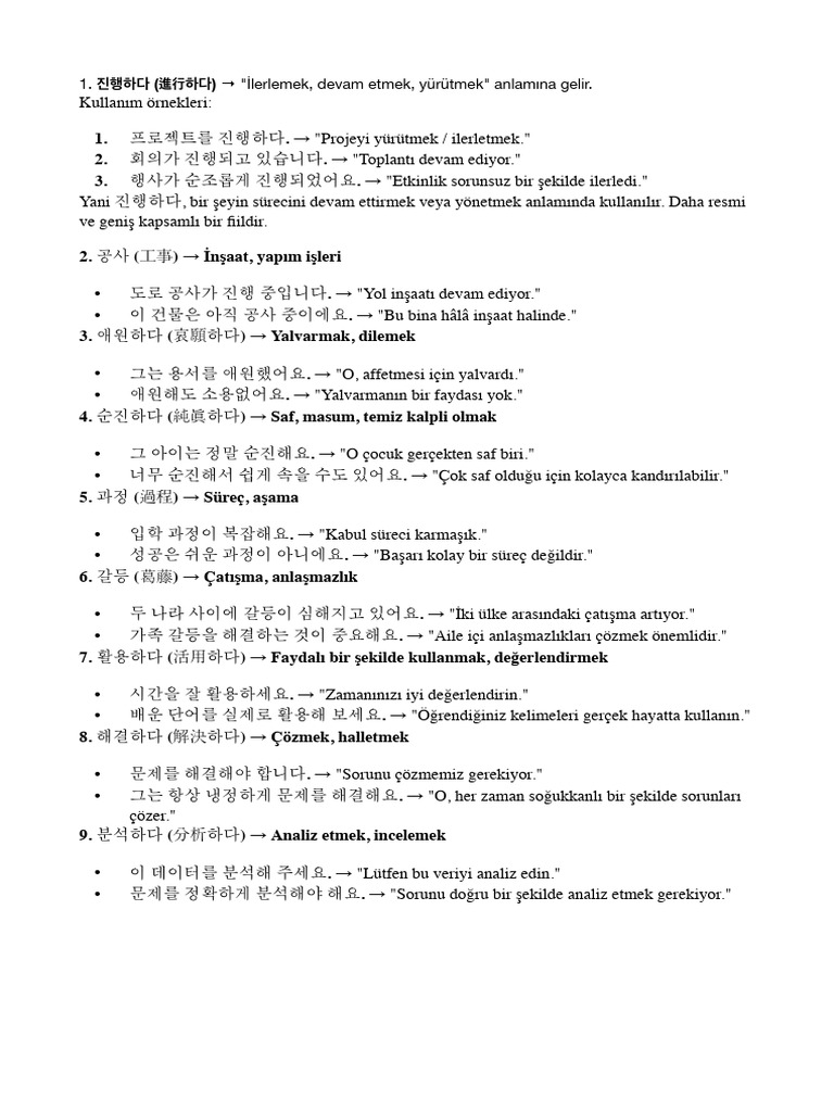 " Lerlemek, Devam Etmek, Yürütmek" Anlamına Gelir | PDF